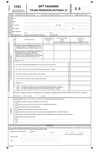 Formulir 1721-spt-tahunan-p ph-21 | PDF