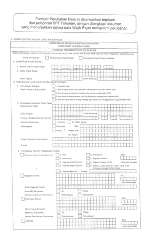 Formulir form spt tahunan op orang pribadi 1770 | PDF