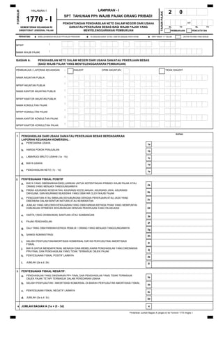 Formulir form spt tahunan op orang pribadi 1770 | PDF