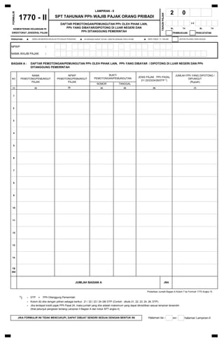 Formulir form spt tahunan op orang pribadi 1770 | PDF