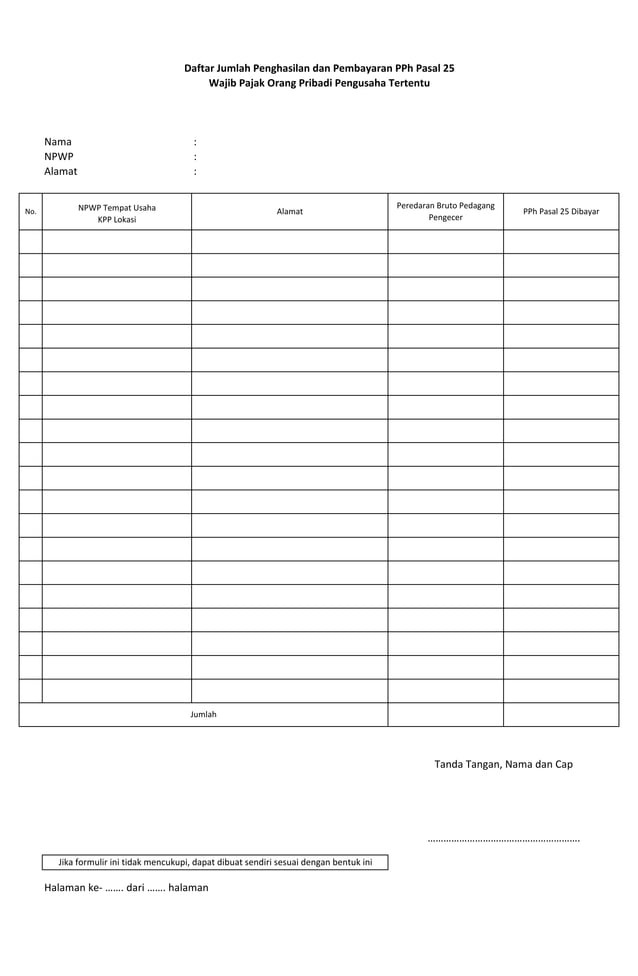Formulir form spt tahunan op orang pribadi 1770 | PDF