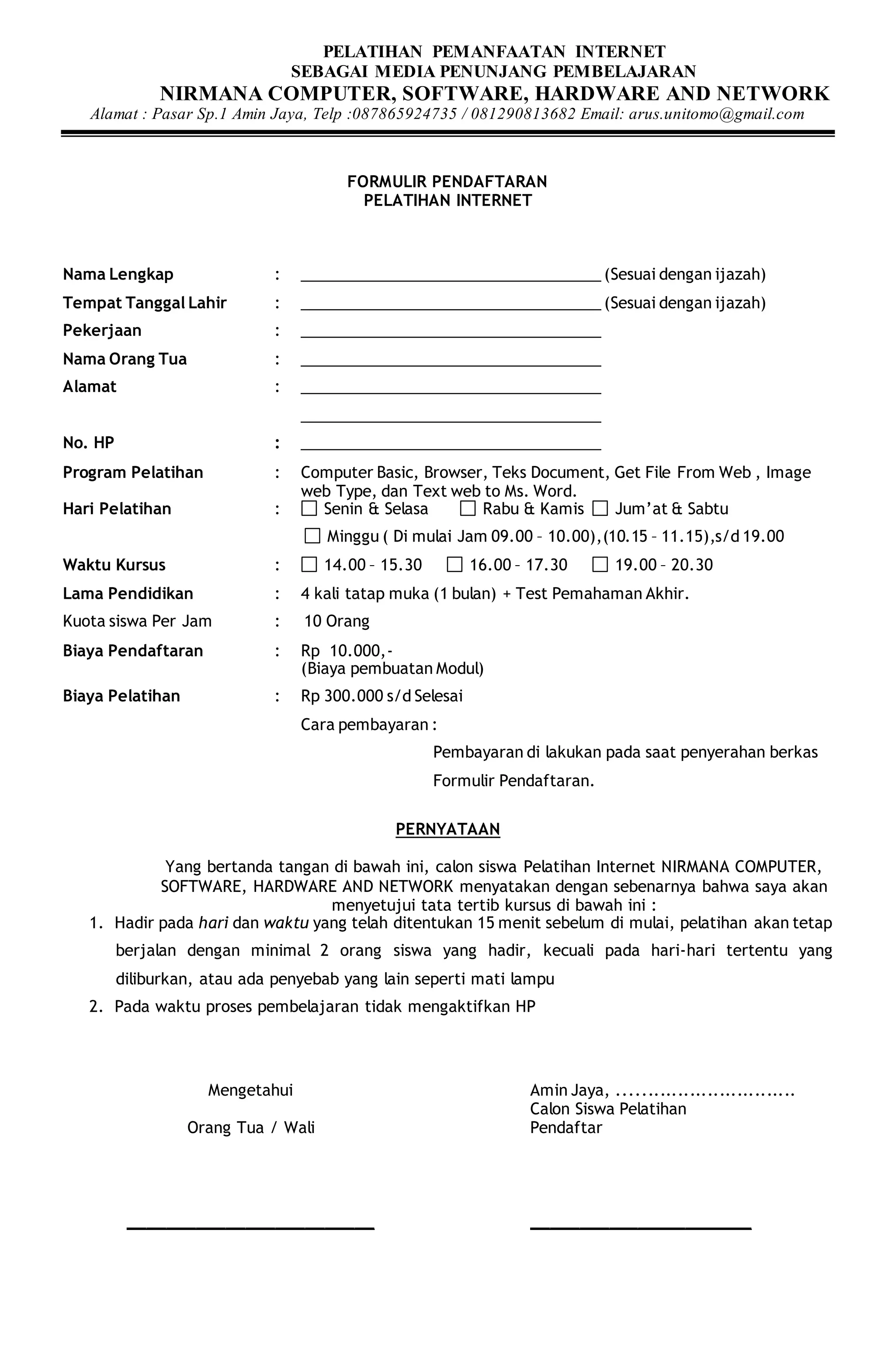 formulir-pendaftaran-peserta-pelatihan-pdf