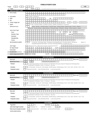 Formulir f pd | PDF