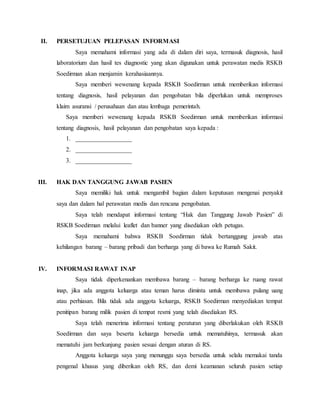 Formulir general consent | DOCX