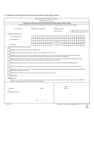 NPWP&NPPKP ::: Formulir pencabutan pengukuhan pkp per 20 2013 | PDF