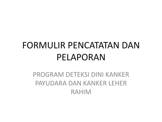 Formulir Pencatatan dan Pelaporan kanker payudara.pdf
