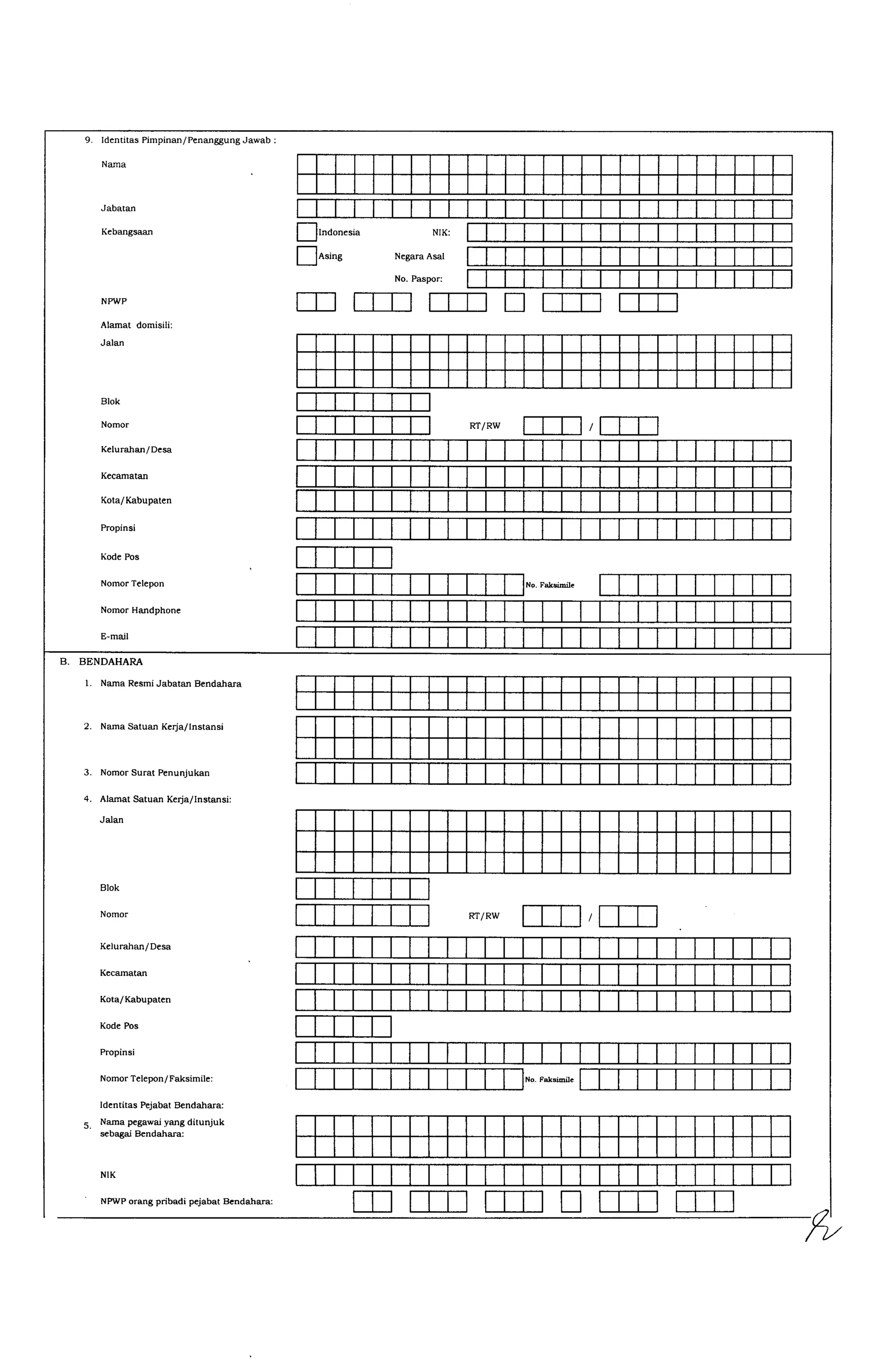 NPWP&NPPKP ::: Formulir pendaftaran wp badan per20 2013 | PDF