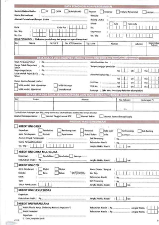 Formulir pinjaman | PDF
