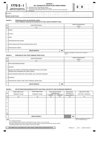 Contoh Formulir spt 1770_s_2014 PAJAK PENGHASILAN WAJIB PAJAK ORANG ...