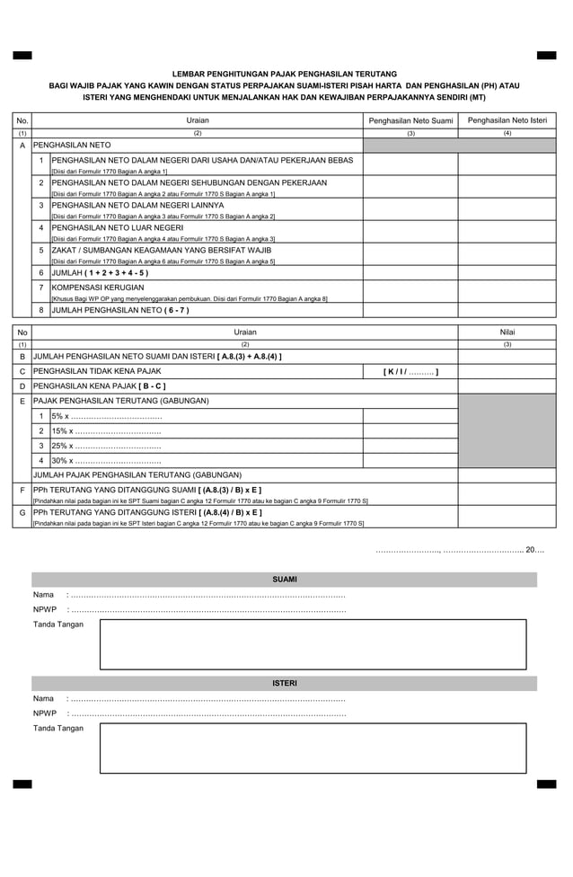 Contoh Formulir spt 1770_s_2014 PAJAK PENGHASILAN WAJIB PAJAK ORANG ...