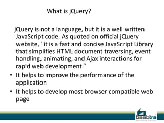 Form validation in jquery | PPT