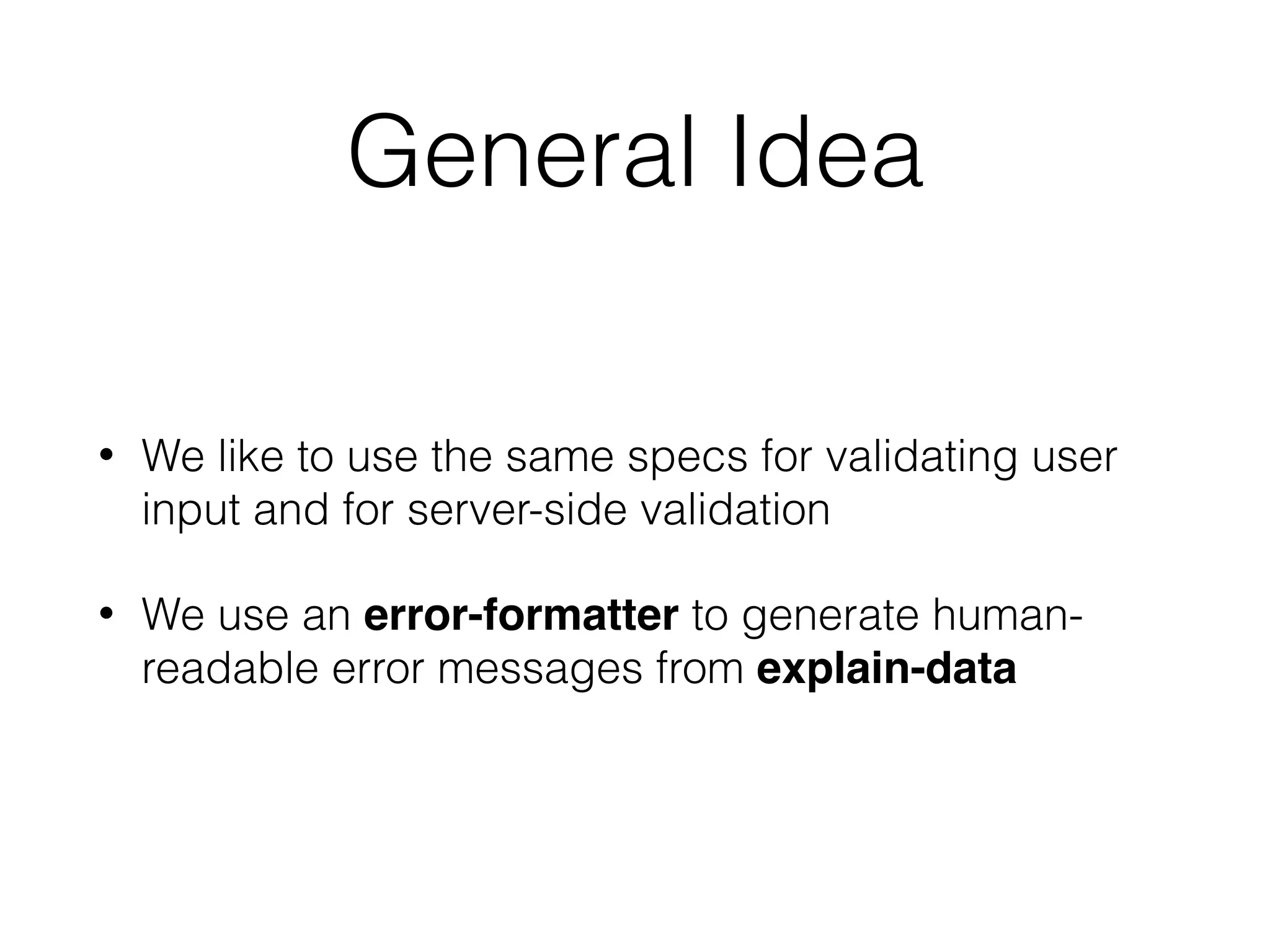 Form Validation with Clojure Spec | PPT