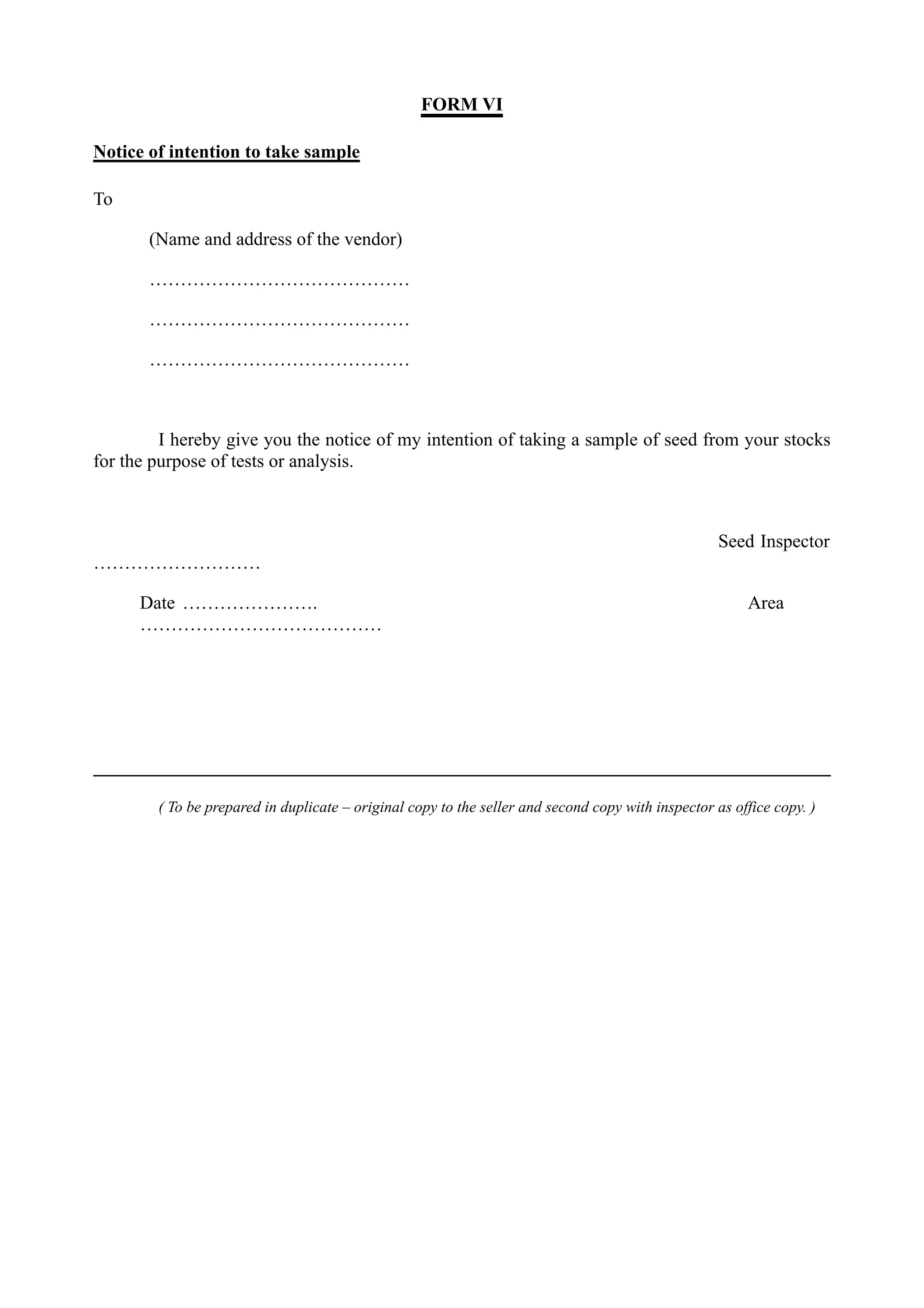 Form vi | PDF