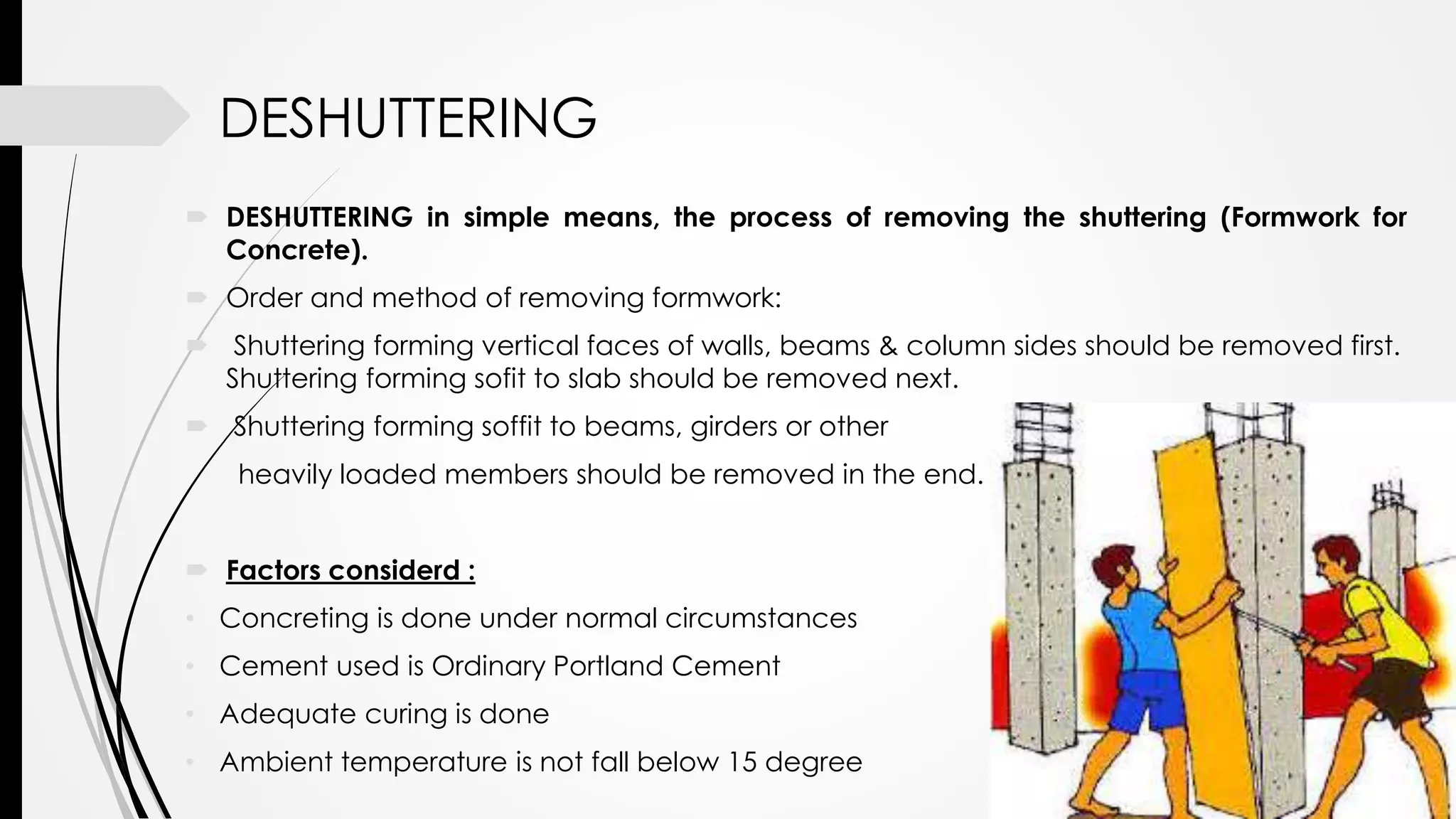 Formwork construction in structures | PPTX