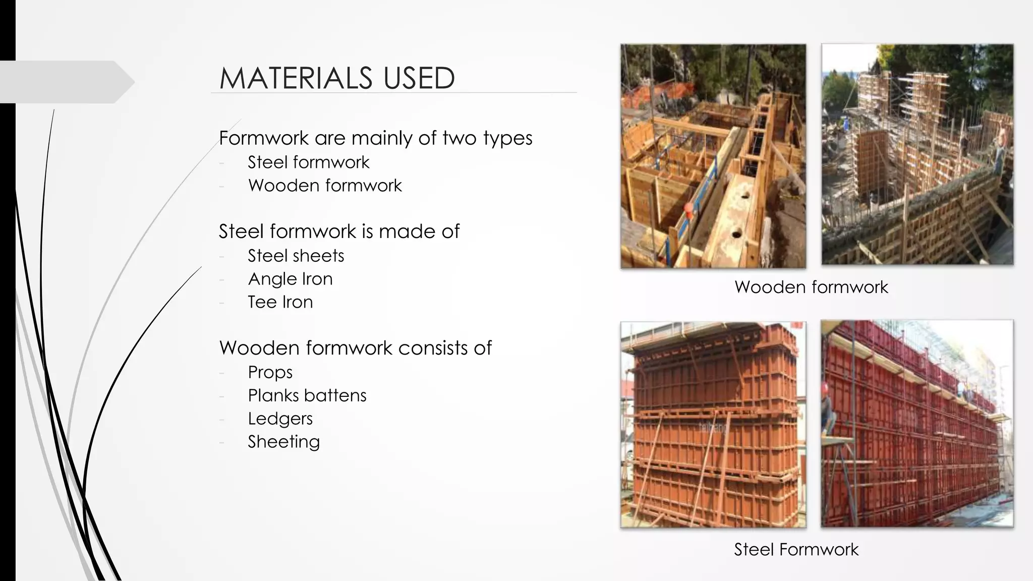 Formwork construction in structures | PPTX