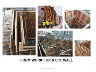 Form work_Advanced Construction Technology (Semester-6), Civil ...