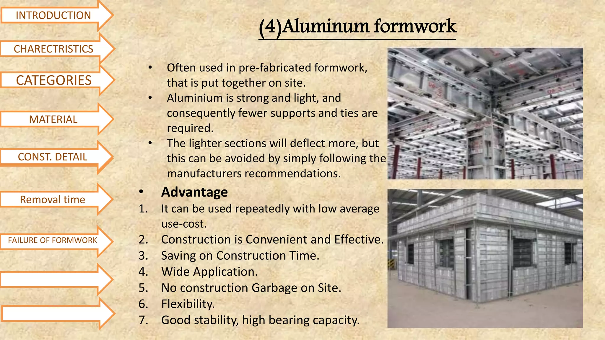 Form-work in construction | PPTX
