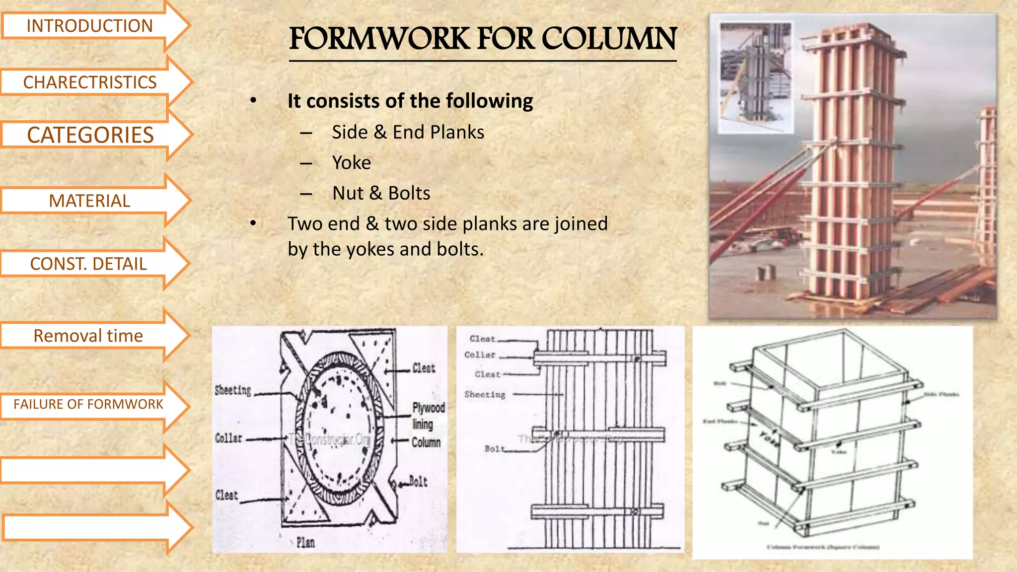 Form-work in construction | PPTX