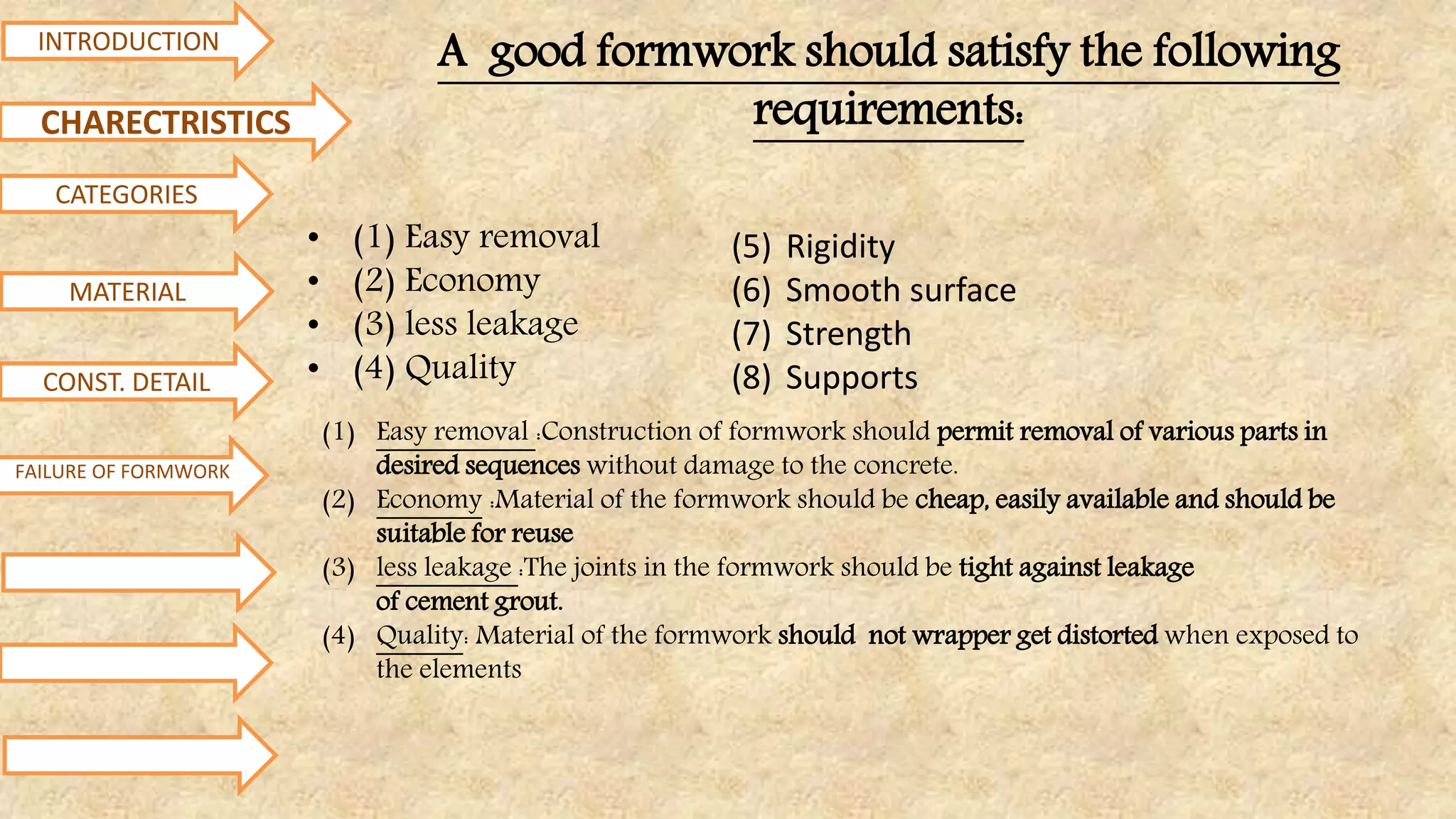 Form-work in construction | PPTX