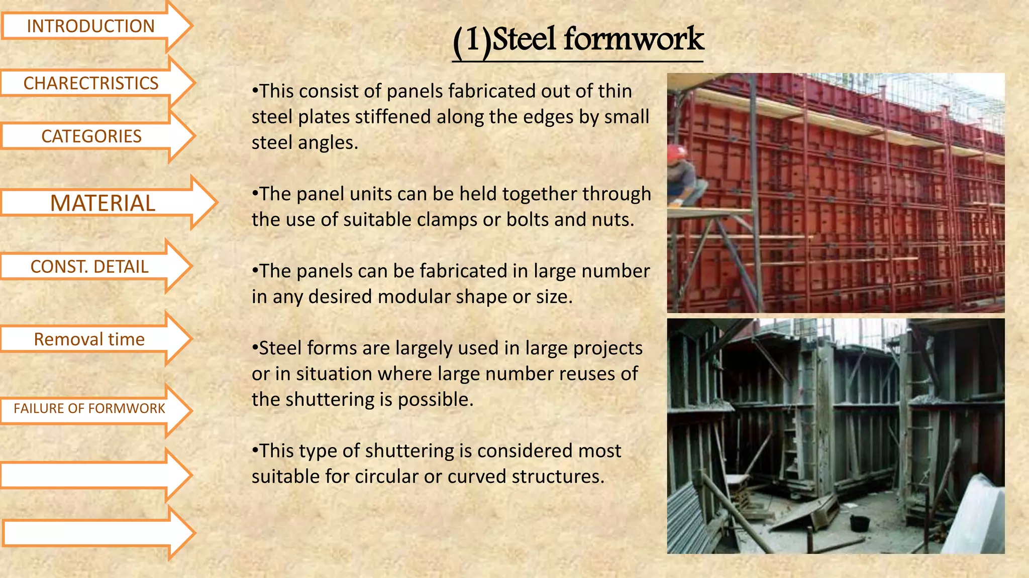 Form-work in construction | PPTX
