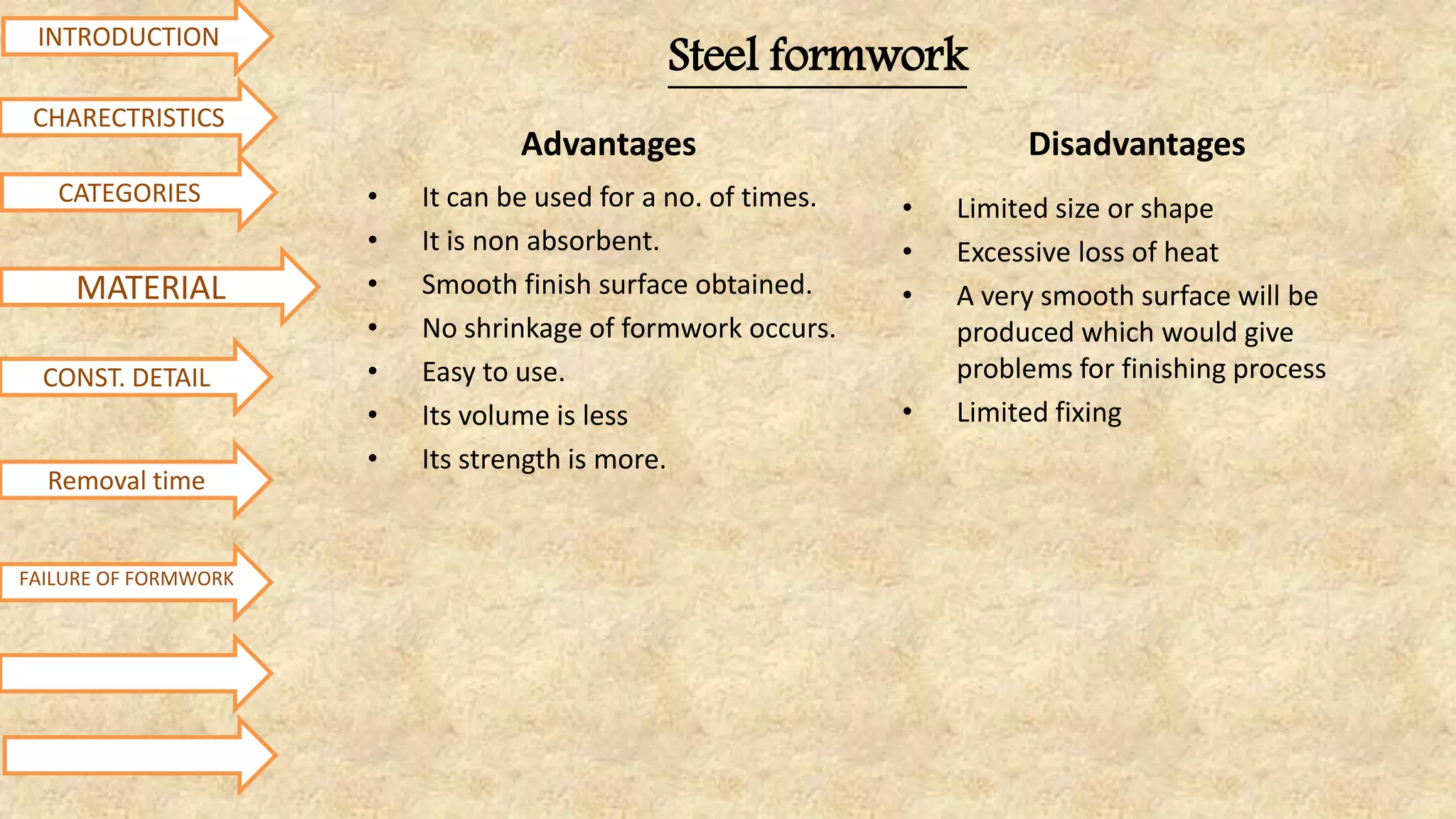 Form-work in construction | PPTX