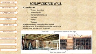 Form-work in construction | PPTX