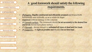 Form-work in construction | PPTX