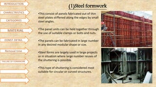 Form-work in construction | PPTX