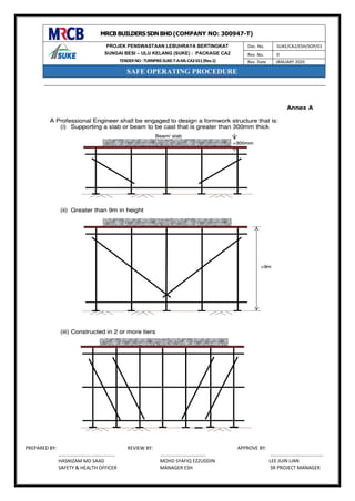 SAFETY REQUIREMENTS FOR FORMWORK STRUCTURES | PDF