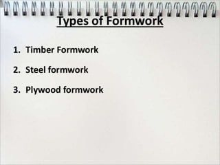 FORM WORK AND ITS TYPES IN CONSTRUCTION.pptx