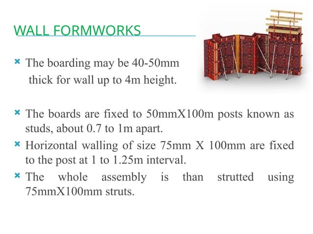 Introduction to formwork ppt introduction to | PPTX