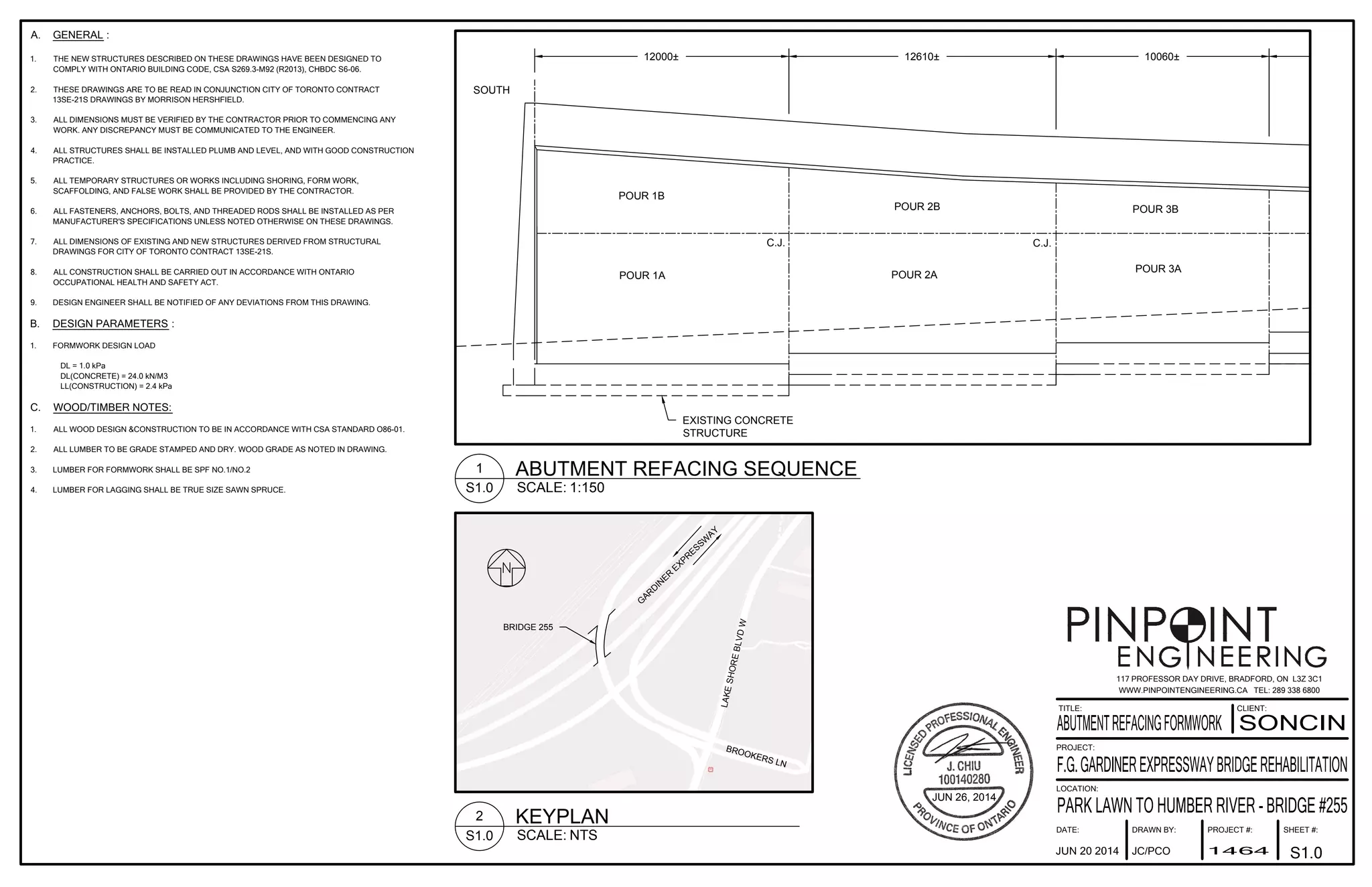 Abutment Refacing Formwork | PDF