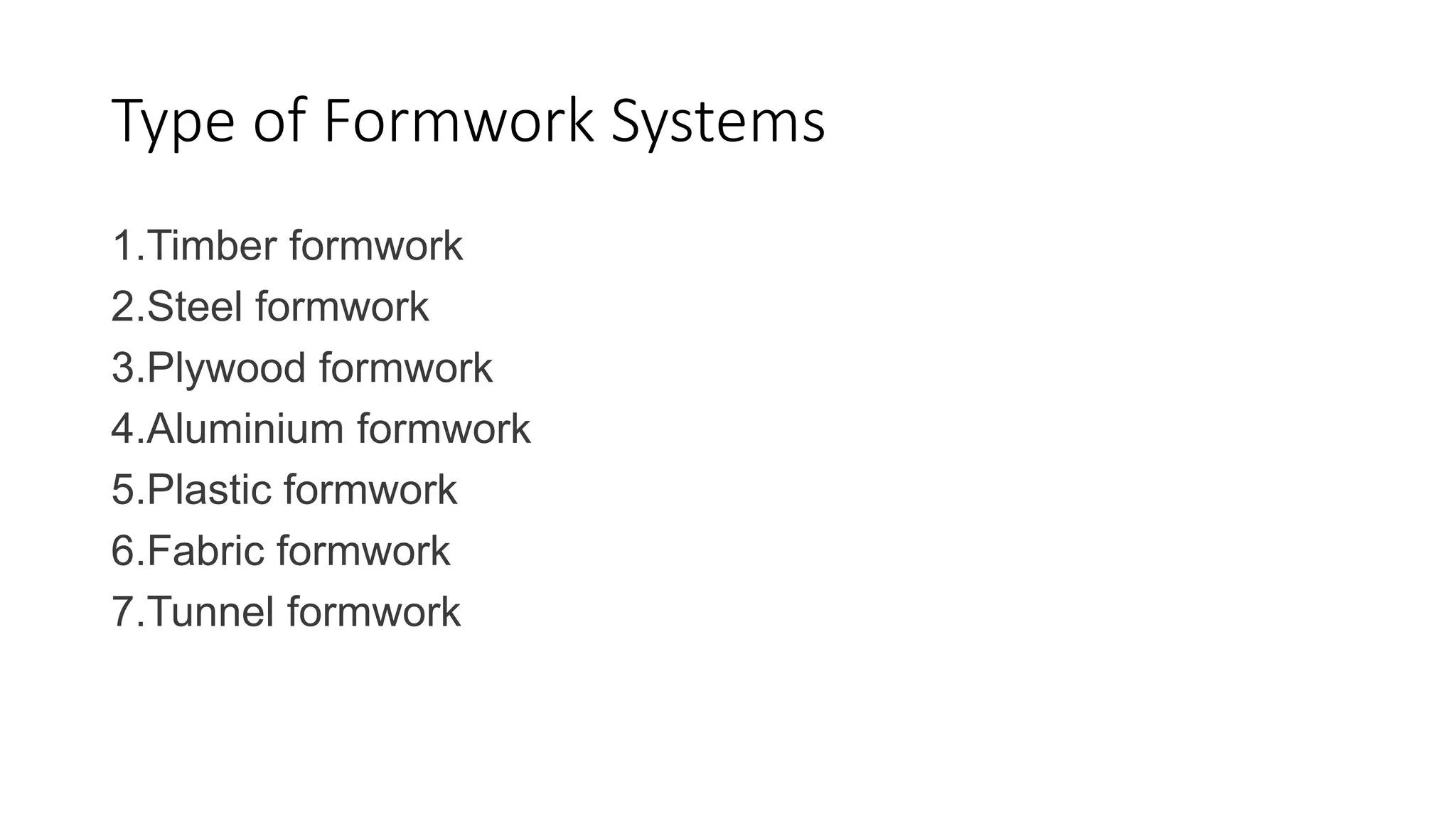 Basic formwork system and stripping and dropping | PPTX