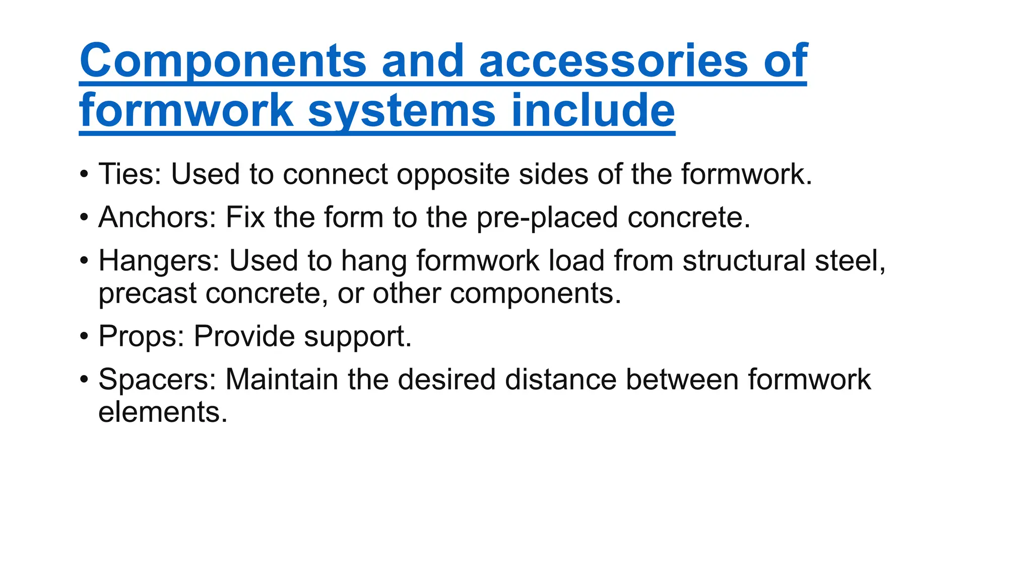 Basic formwork system and stripping and dropping | PPTX