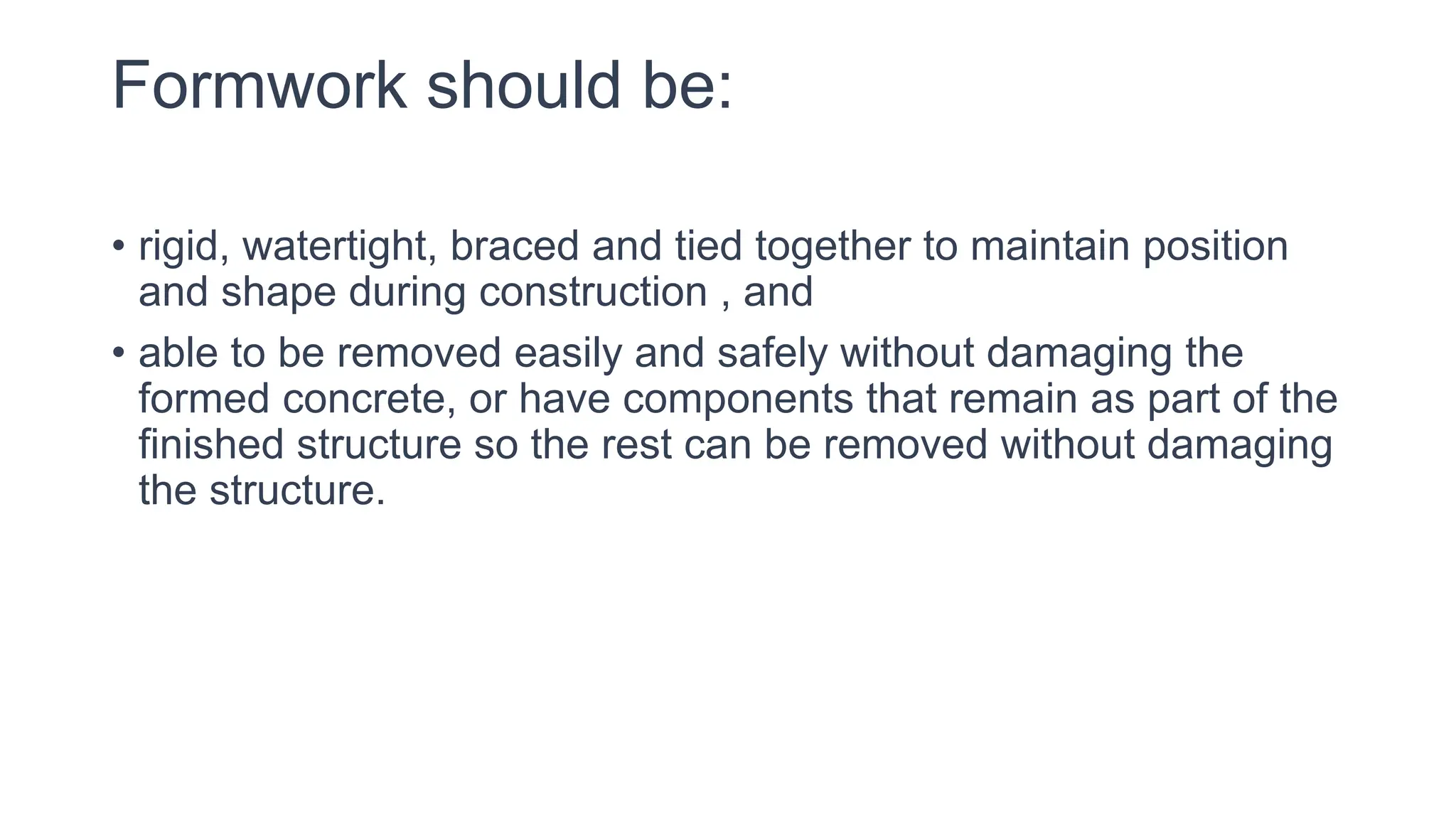 Basic formwork system and stripping and dropping | PPTX