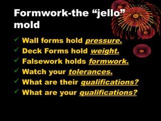Formwork design vs falsework design key differences | PPT