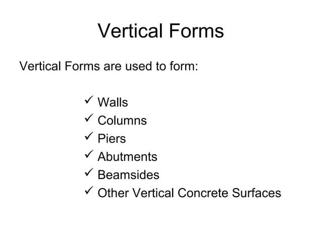 Formwork design vs falsework design key differences | PPT