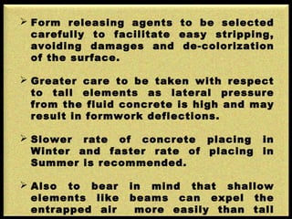Formwork failures and remedial measures | PPT