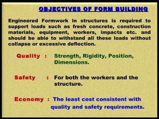 Formwork failures and remedial measures | PPT