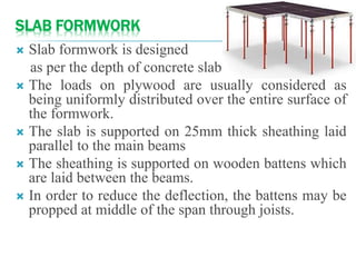 Formwork For Structural Member. Formwork Engineeringpptx | PPT