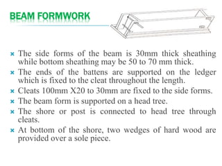 Formwork For Structural Member. Formwork Engineeringpptx | PPT