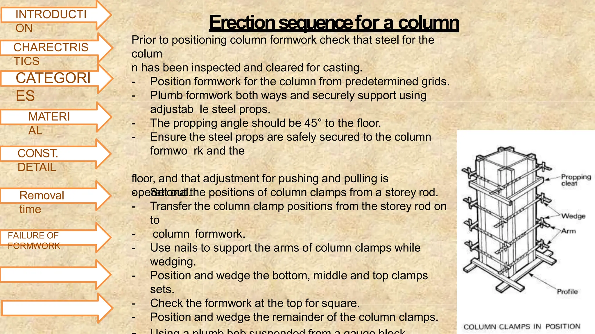 Introduction and types of Form Work in civil engineering | PPTX