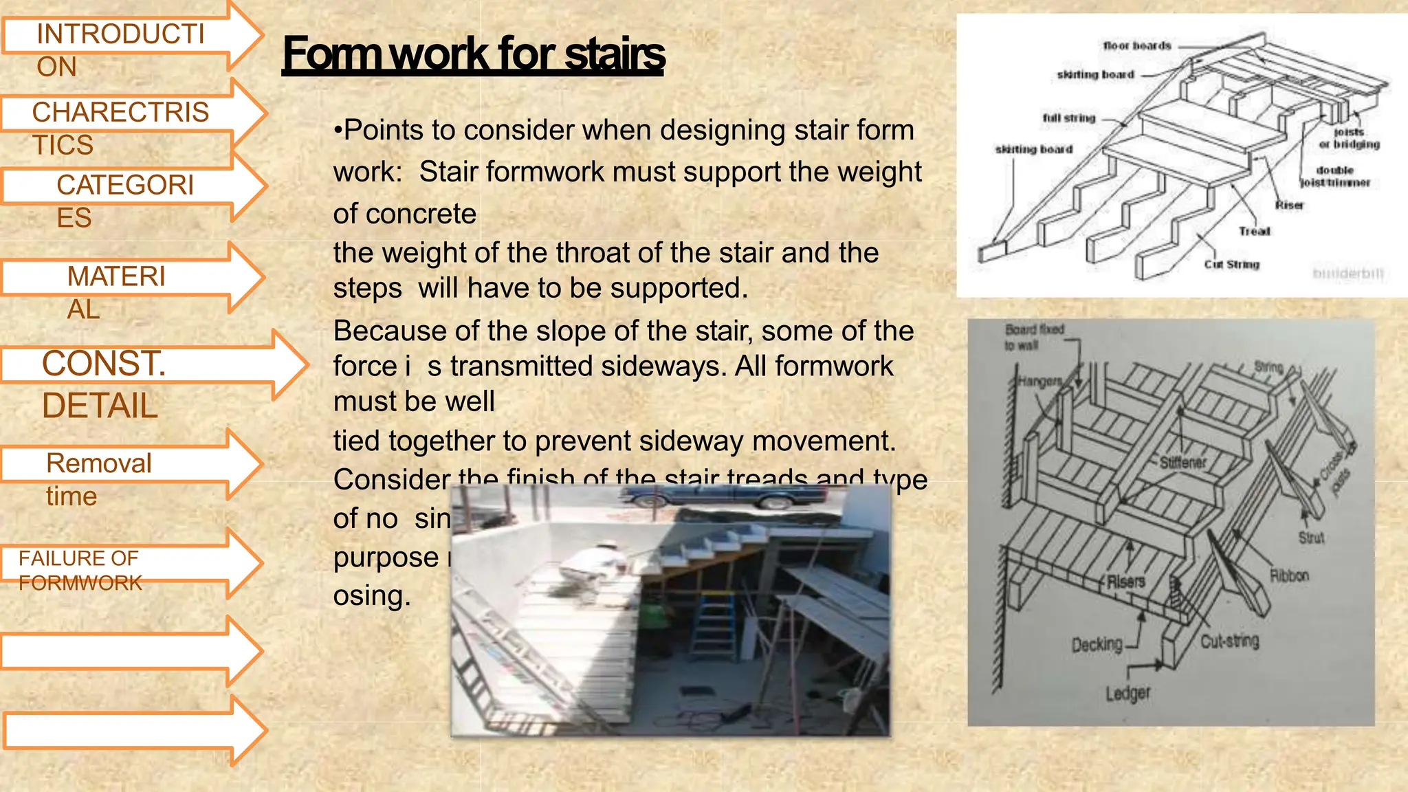 Introduction and types of Form Work in civil engineering | PPTX