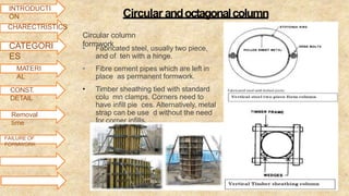 Introduction and types of Form Work in civil engineering | PPTX