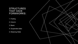 lecture about Formworks and Scaffolding Estimate | PPTX