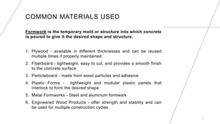 lecture about Formworks and Scaffolding Estimate | PPTX