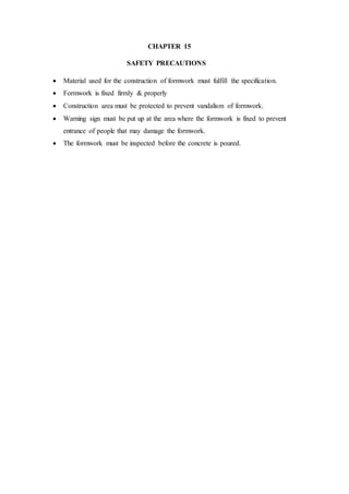 Formwork seminar 2 | DOCX