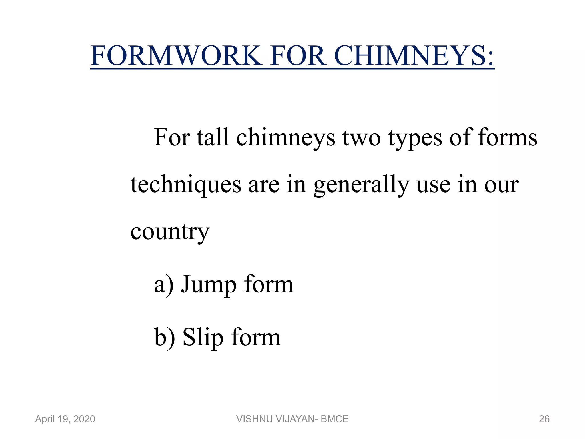 FORM WORK & SLIPFORM | PPT