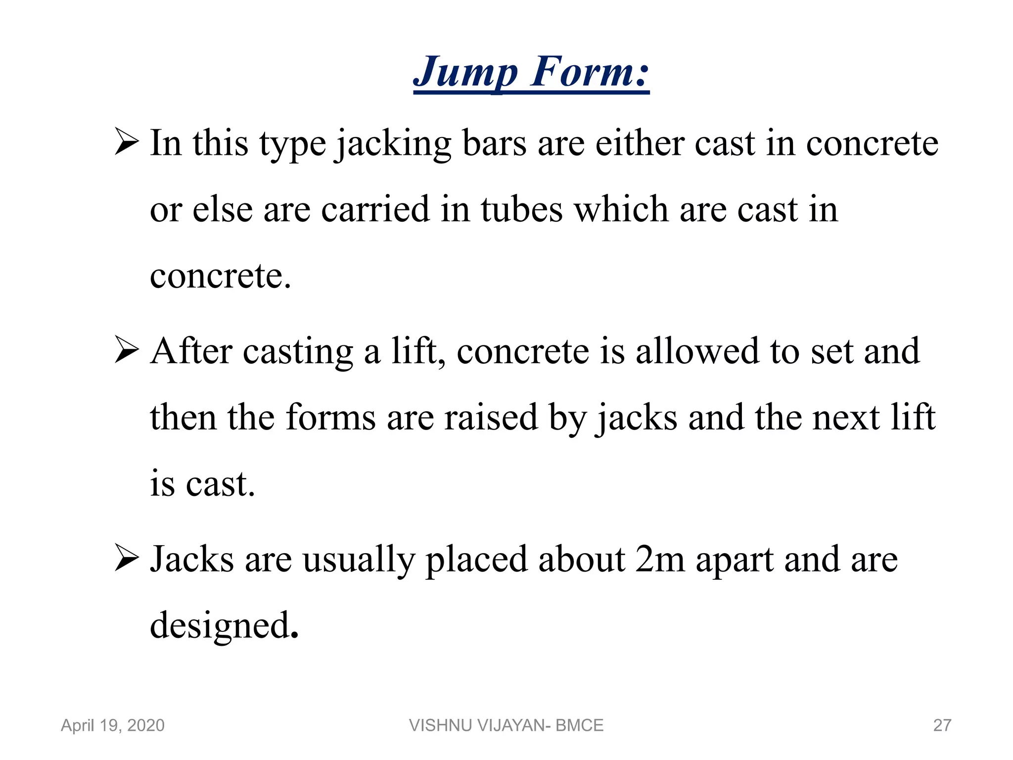 FORM WORK & SLIPFORM | PPT