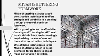 Modern Formwork Mivan Pptx